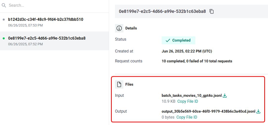 Create Batch Job