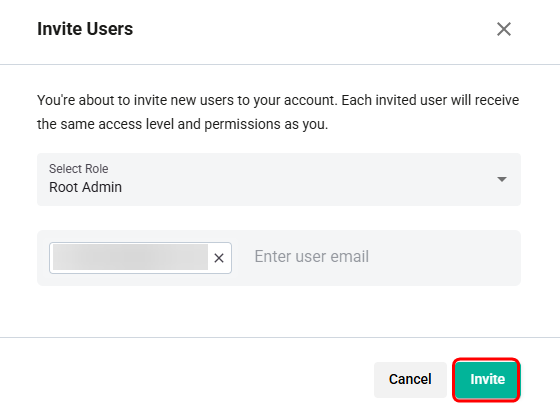 Invite and Manage Users in Your Account