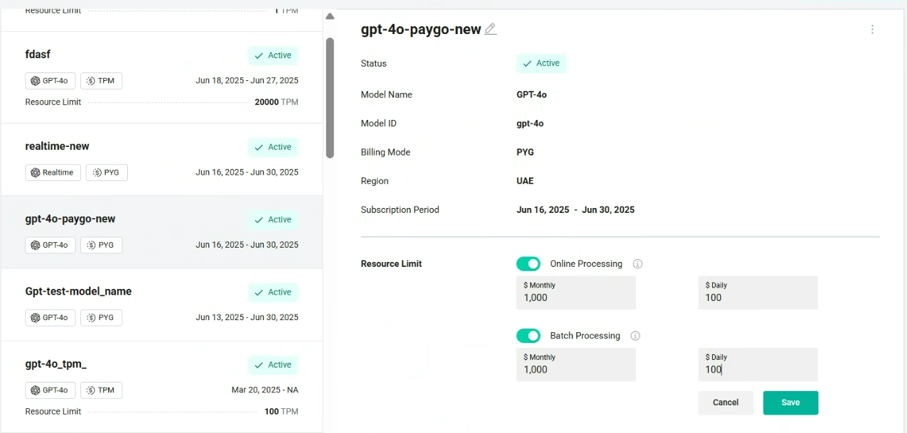 Set Budget for PYG Models